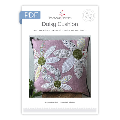 Daisy Cushion PDF Pattern – Treehouse Textiles